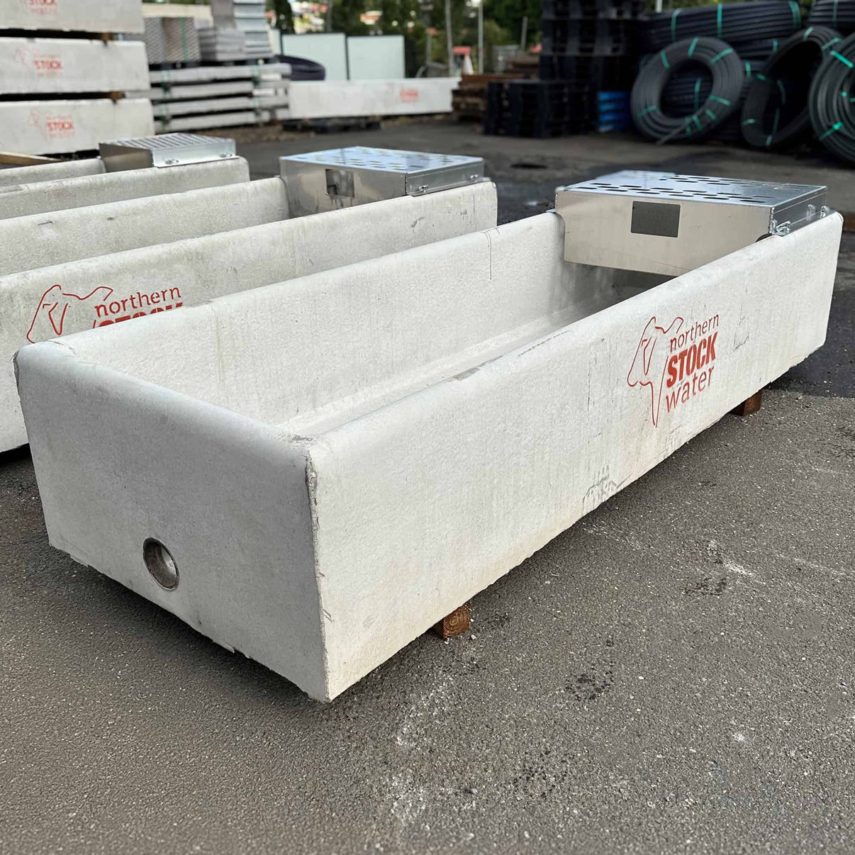 Durable Concrete Cattle Trough & Lid for Farmers – Austral Ag